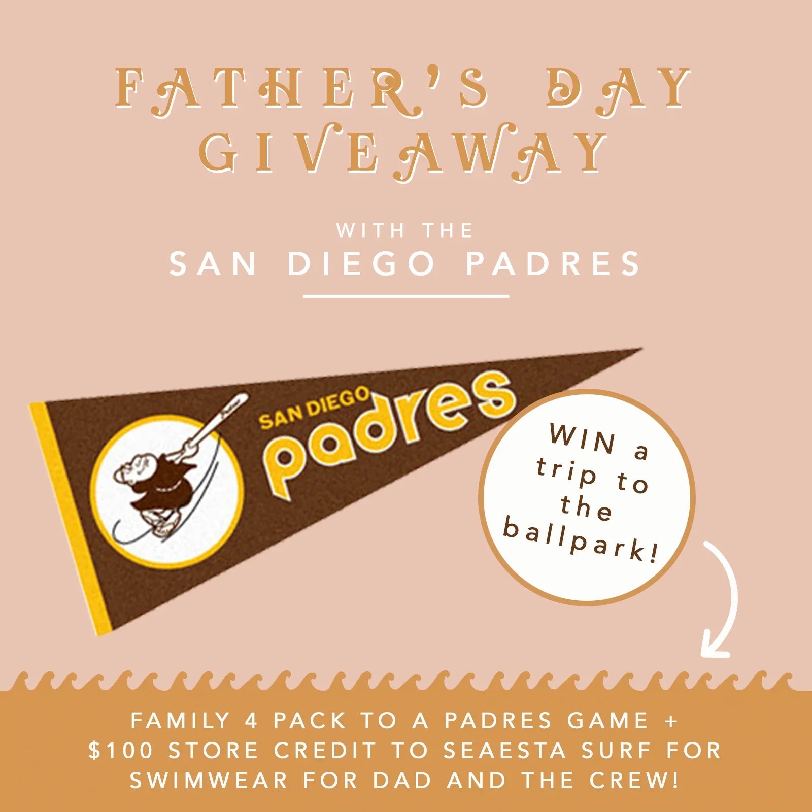 Padres Father's Day Giveaway – SEAESTA SURF